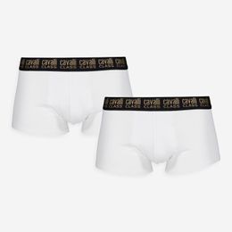 Cavalli Class 2er-Pack weiße Boxershorts mit Logo