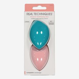 Real Techniques 2er-Pack blaue und pinkfarbene Schwämme