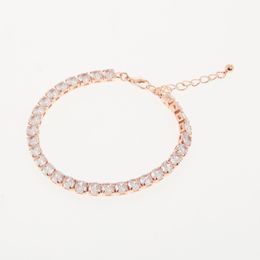 Ros&eacute;goldfarben Armband mit Zirkonia-Kristallen