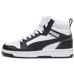 Puma Rebound v6 Mid Jr Sneaker Kinder - weiß - Gr. 38 - Synthetik