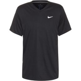 Nike Victory Tennisshirt Herren - schwarz - Gr. M - Polyester