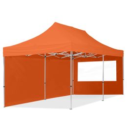 TOOLPORT 3x6m Aluminium Faltpavillon, inkl. 2 Seitenteile, orange - (59028)