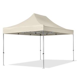TOOLPORT 3x4,5m Aluminium Faltpavillon, ohne Seitenteile, creme - (600196)