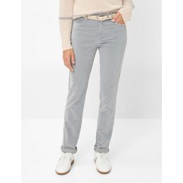 5-Pocket-Hose Brax "Style MARY", Damen, Gr. 38, Normalgrößen, grau, Web, 74% Baumwolle, 25% Viskose, 1% Elasthan, Hosen, Topseller