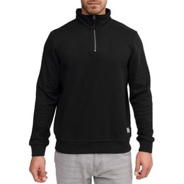 Sweater INDICODE "INPortal", Herren, Gr. L, schwarz, Sweatware, Obermaterial: 60% Baumwolle, 40% Polyester, unifarben, regular fit h&uuml;ftlang, Rundhals, Rippb&uuml;ndchen, Sweatshirts Sweater