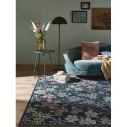 benuta Nest Waschbarer Kurzflor Teppich Milly Multicolor/Schwarz 160x230 cm - Moderner Kurzflor-Teppich für Wohnzimmer