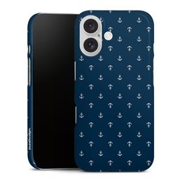 DeinDesign iPhone 16 Handy Premium Case Smartphone Handyhülle Schutzhülle glänzend Muster Anchor Sail Premium Case
