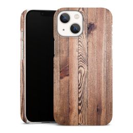 DeinDesign iPhone 13 Mini Handy Premium Case Smartphone Handyhülle Schutzhülle matt Muster Wooden Look Wood Premium Case