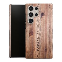 DeinDesign Galaxy S24 Ultra Handy Premium Case Smartphone Handyh&uuml;lle Schutzh&uuml;lle gl&auml;nzend Wood Wooden Look Muster Premium Case