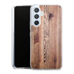 DeinDesign Galaxy A54 5G Handy Silikon Hülle Case transparent Handyhülle Muster Wooden Look Wood Silikon Case