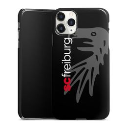 DeinDesign iPhone 11 Pro Max Handy Premium Case Smartphone Handyh&uuml;lle Schutzh&uuml;lle gl&auml;nzend Logo Sc Freiburg Official Licensed Product Premium Case