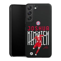 DeinDesign Galaxy S22 Handy Premium Case Smartphone Handyh&uuml;lle Schutzh&uuml;lle gl&auml;nzend Official Licensed Product Fc Bayern M&uuml;nchen Kimmich Premium Case