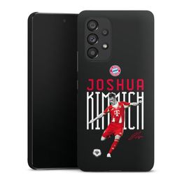 DeinDesign Galaxy A53 5G Handy Premium Case Smartphone Handyh&uuml;lle Schutzh&uuml;lle gl&auml;nzend Fc Bayern M&uuml;nchen Official Licensed Product Kimmich Premium Case