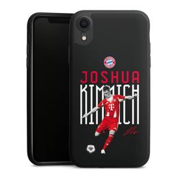 DeinDesign iPhone Xr Handy Premium Silikon H&uuml;lle Handyh&uuml;lle schwarz Case Official Licensed Product Fc Bayern M&uuml;nchen Kimmich Silikon Premium Case