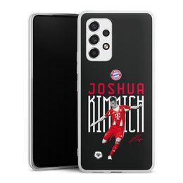 DeinDesign Galaxy A53 5G Handy Silikon H&uuml;lle Case transparent Handyh&uuml;lle Fc Bayern M&uuml;nchen Official Licensed Product Kimmich Silikon Case