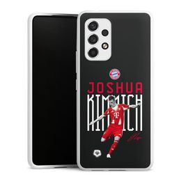DeinDesign Galaxy A53 5G Handy Silikon H&uuml;lle Case wei&szlig; Handyh&uuml;lle Fc Bayern M&uuml;nchen Official Licensed Product Kimmich Silikon Case