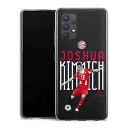 DeinDesign Galaxy A32 4G Handy Silikon H&uuml;lle Case transparent Handyh&uuml;lle Official Licensed Product Fc Bayern M&uuml;nchen Kimmich Silikon Case