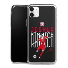 DeinDesign iPhone 11 Handy Slim Case Silikon Handyh&uuml;lle transparent H&uuml;lle extra d&uuml;nn Official Licensed Product Fc Bayern M&uuml;nchen Kimmich Silikon Slim Case