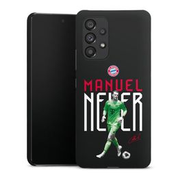 DeinDesign Galaxy A53 5G Handy Premium Case Smartphone Handyh&uuml;lle Schutzh&uuml;lle matt Fc Bayern M&uuml;nchen Manuel Neuer Official Licensed Product Premium Case