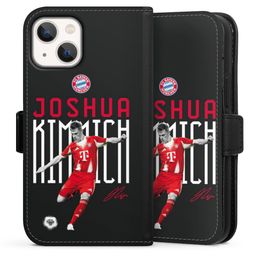 DeinDesign Galaxy A51 Handy Klapph&uuml;lle Handyh&uuml;lle aus Kunst Leder schwarz Flip Case Official Licensed Product Fc Bayern M&uuml;nchen Kimmich Sideflip mit Lasche