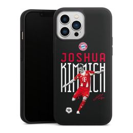 DeinDesign iPhone 13 Pro Max Handy Premium Silikon H&uuml;lle Handyh&uuml;lle schwarz Case Official Licensed Product Fc Bayern M&uuml;nchen Kimmich Silikon Premium Case