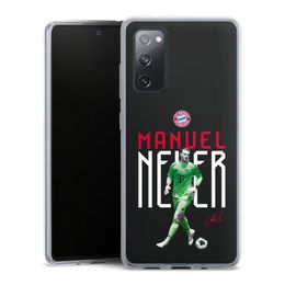 DeinDesign Galaxy S20 FE 5G Handy Silikon H&uuml;lle Case transparent Handyh&uuml;lle Fc Bayern M&uuml;nchen Manuel Neuer Official Licensed Product Silikon Case