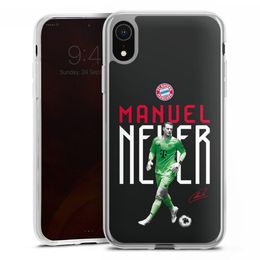 DeinDesign iPhone Xr Handy Silikon H&uuml;lle Case transparent Handyh&uuml;lle Manuel Neuer Fc Bayern M&uuml;nchen Official Licensed Product Silikon Case