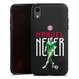 DeinDesign iPhone Xr Handy Silikon H&uuml;lle Case schwarz Handyh&uuml;lle Manuel Neuer Fc Bayern M&uuml;nchen Official Licensed Product