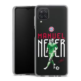 DeinDesign Galaxy A12 Handy Silikon H&uuml;lle Case transparent Handyh&uuml;lle Manuel Neuer Fc Bayern M&uuml;nchen Official Licensed Product Silikon Case
