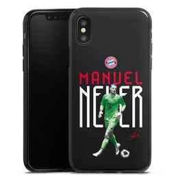 DeinDesign iPhone X Handy Silikon H&uuml;lle Case schwarz Handyh&uuml;lle Manuel Neuer Fc Bayern M&uuml;nchen Official Licensed Product