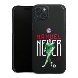 DeinDesign iPhone 15 Plus Handy Premium Case Smartphone Handyh&uuml;lle Schutzh&uuml;lle gl&auml;nzend Manuel Neuer Fc Bayern M&uuml;nchen Official Licensed Product Premium Case