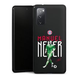 DeinDesign Galaxy S20 FE 5G Handy Silikon H&uuml;lle Case schwarz Handyh&uuml;lle Fc Bayern M&uuml;nchen Manuel Neuer Official Licensed Product