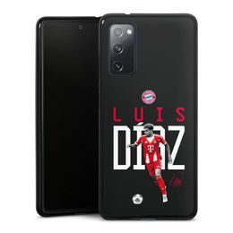 DeinDesign Galaxy S20 FE 5G Handy Silikon H&uuml;lle Case schwarz Handyh&uuml;lle Official Licensed Product Fc Bayern M&uuml;nchen Luis Diaz