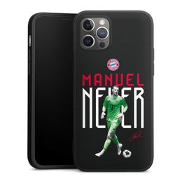 DeinDesign iPhone 12 Pro Handy Premium Silikon H&uuml;lle Handyh&uuml;lle schwarz Case Manuel Neuer Fc Bayern M&uuml;nchen Official Licensed Product Silikon Premium Case