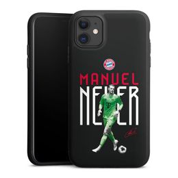 DeinDesign iPhone 11 Handy Premium Silikon H&uuml;lle Handyh&uuml;lle schwarz Case Fc Bayern M&uuml;nchen Manuel Neuer Official Licensed Product Silikon Premium Case