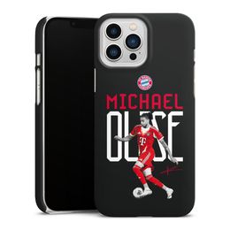 DeinDesign iPhone 13 Pro Max Handy Premium Case Smartphone Handyh&uuml;lle Schutzh&uuml;lle matt Fc Bayern M&uuml;nchen Michael Olise Official Licensed Product Premium Case