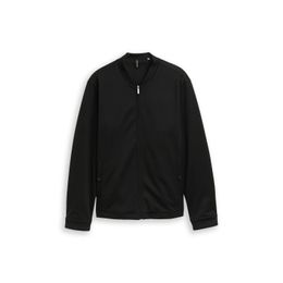 Tom Tailor Herren Piqu&eacute; Blouson Jacke mit Bomberkragen, bunt, Uni, Gr. L