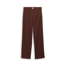 Tom Tailor Damen TTMIA STRAIGHT Hose, braun, Uni, Gr. 38/32