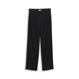 Tom Tailor Damen TTMIA STRAIGHT Hose, schwarz, Uni, Gr. 44/32