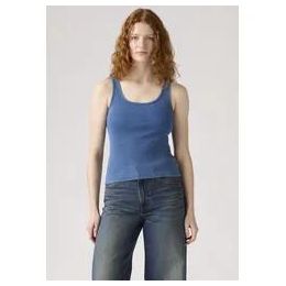 Levi's Tanktop LEVI'S "CLASSIC FIT TANK", Damen, Gr. S (36), indigo rib light ind, Rippware, Obermaterial: 100% Baumwolle, unifarben, regular fit normal, Rundhals, Tops Tanktop