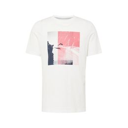 s.Oliver T-Shirt Herren Größe S marine / pink / weiß