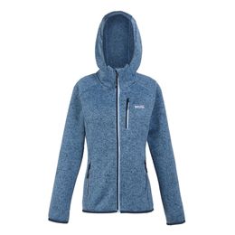 Regatta Newhill Damenfleecejacke mit Kapuze blau 36 - Damenjacken