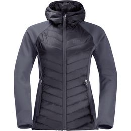 Jack Wolfskin Routeburn Pro Hybrid Damenjacke graphite dunkelgrau M - Damenjacken