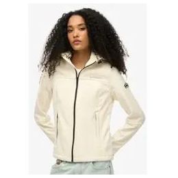 Superdry f&uuml;r Damen. W5011903A Klassische Trekker-Kapuzenjacke wei&szlig; (S), L&auml;ssig, Recyceltes Polyester, Nachhaltig