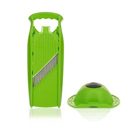 B&ouml;rner B&ouml;rner Gem&uuml;seschneider Welle-Waffel Powerline - BPA frei Wellenschneider Waffelschneider Gem&uuml;seschneider Gem&uuml;sehobel mit Fruchthalter