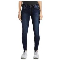 Skinny-fit-Jeans Tom Tailor DENIM "JONA", Damen, Gr. 28, L&auml;nge 30, blau (schwarz stone wash denim), Denim/Jeans, Obermaterial: 72% Baumwolle, 27% Polyester, 1% Elasthan, skinny fit lang, Jeans
