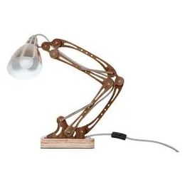 Kayoom Tischleuchte "Tischlampe Merop", braun (teak), 1, H: 55cm, 1 Stk., Leuchten, hochwertig, au&szlig;ergew&ouml;hnlich, Tischleuchte