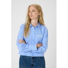 Karen Simonsen Karen By Simonsen Bluse 'Amy' Damen Gr&ouml;&szlig;e XL hellblau / wei&szlig;