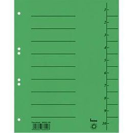 bene! Trennblatt, Intensiv-Karton, DIN A4, grün