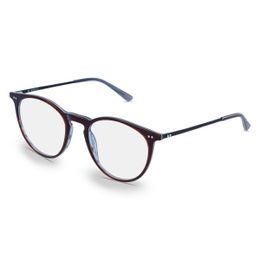 Fielmann BC 001 CL Brille Damen | Fassung: Vollrand, Panto, Braun Grau